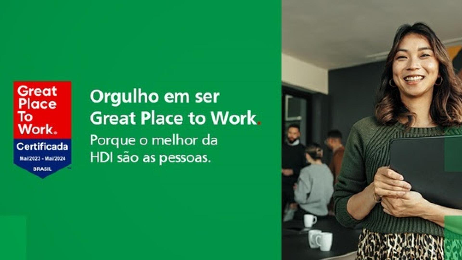 HDI Seguros conquista selo GPTW de Melhores Empresas para Trabalhar pelo segundo ano consecutivo