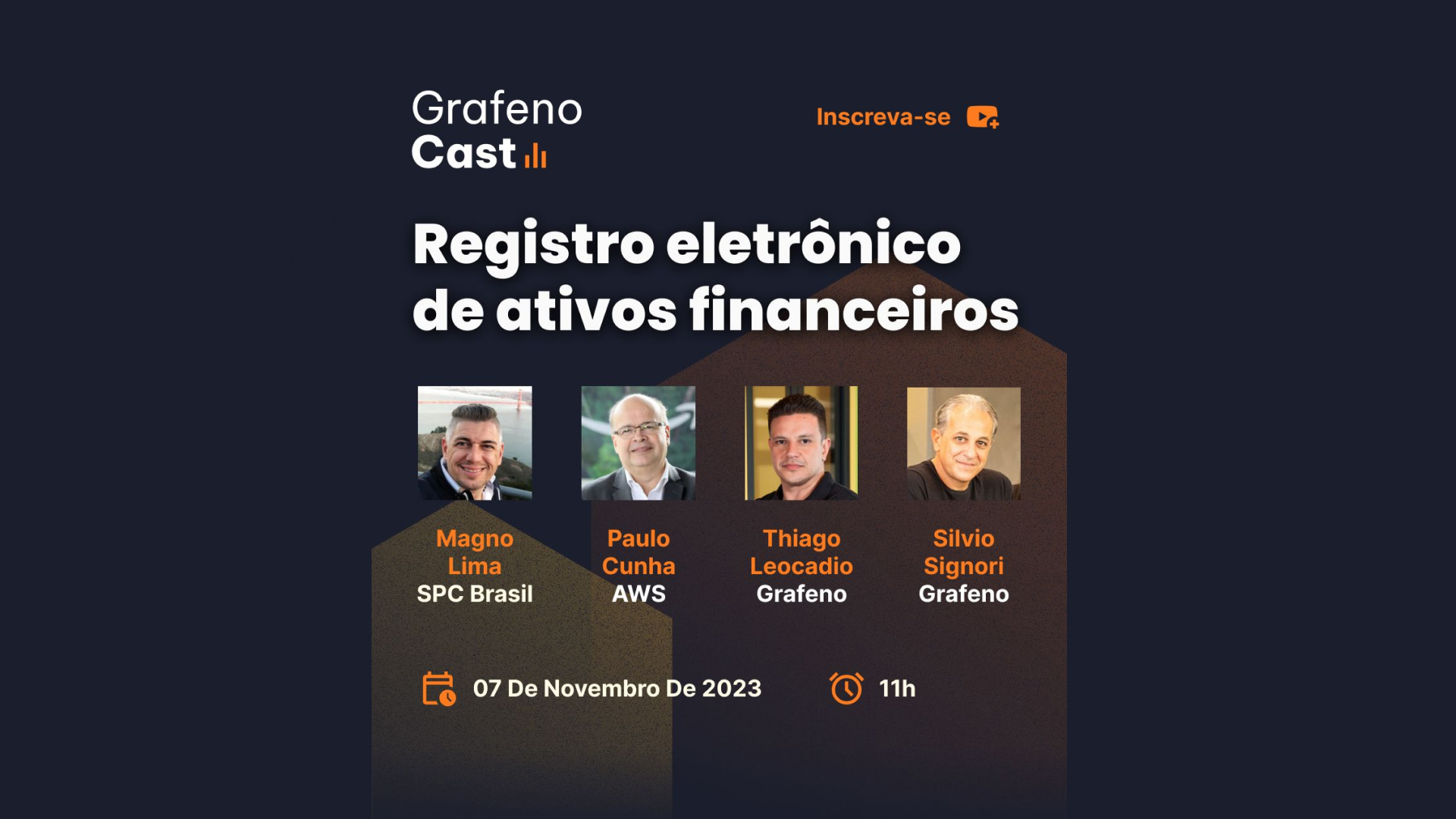Registro eletrônico de ativos financeiros é tema de live gratuita com Grafeno, SPC Brasil e AWS